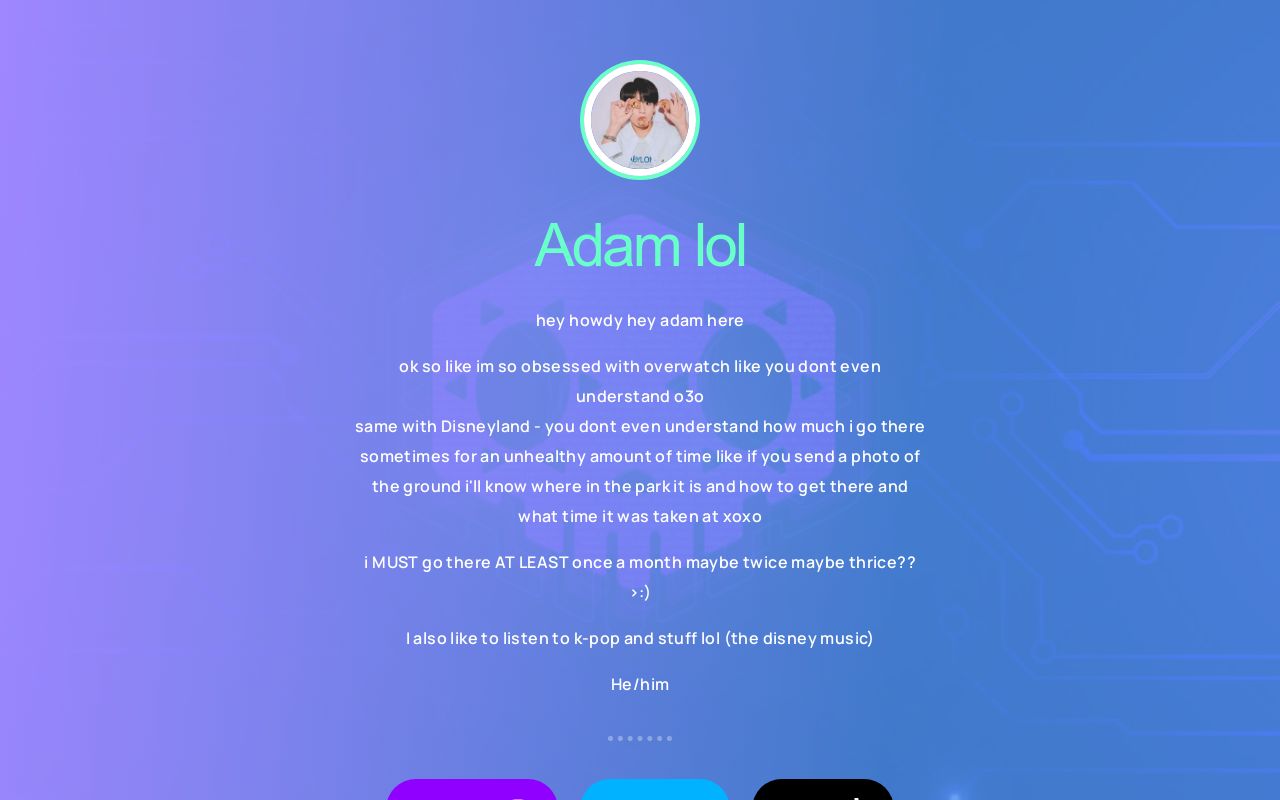 Adam's rlly hot carrd lol